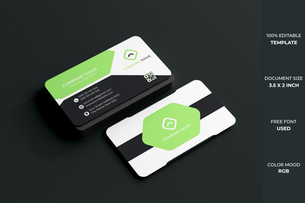 Super Shop Visiting Card Design - Vector Ghor